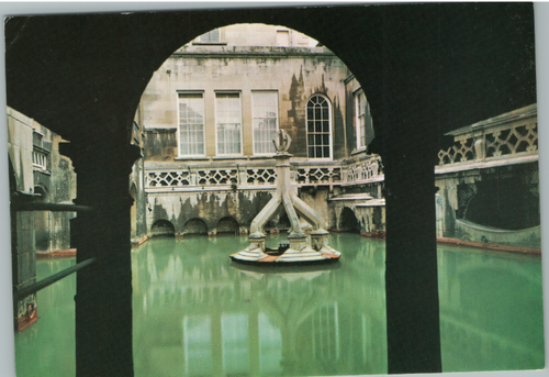 Vintage Postcard Kings Bath The Roman Baths Bath England | eBay