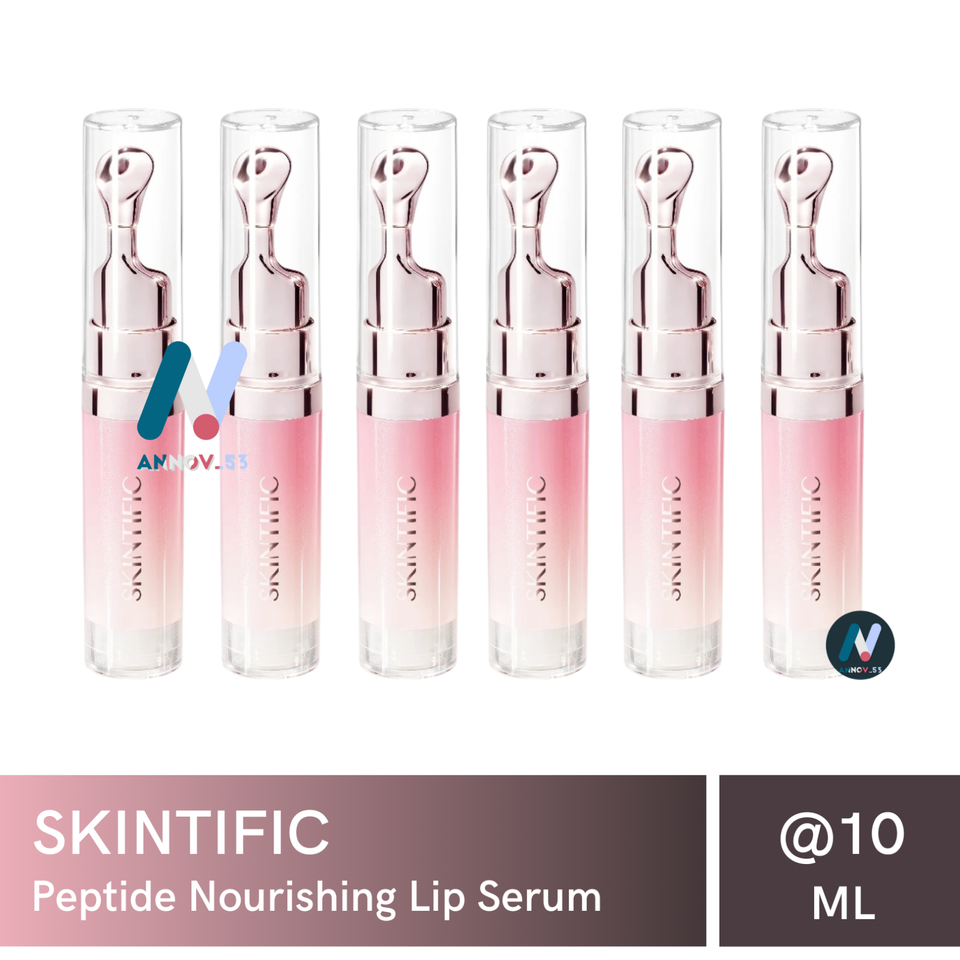 SKINTIFIC Peptide Nourishing Lip Serum Moisture Bright Smooth Glossy ...