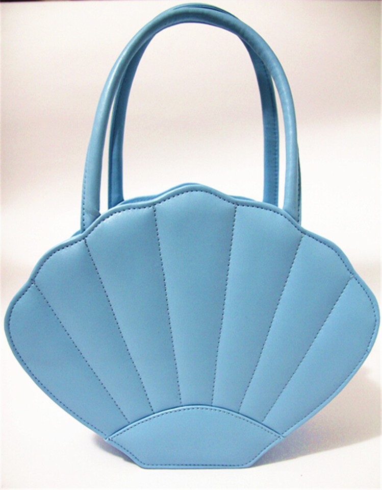 Women PU Leather Handbag Shell Shape Purse Shoulder Messenger Bag ...