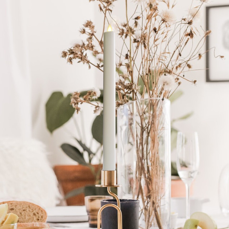 Luminara Flameless LED Window Taper Candles Battery Operated White for ...