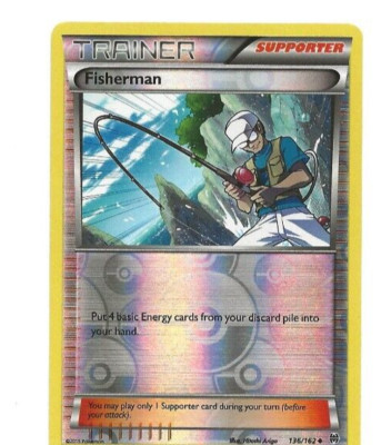Pokémon Fisherman 136/162 Revere Holo Uncom BREAKthrough Trainer ...