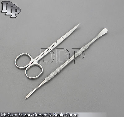 Dental Iris Gum Scissor Curved, Beale Carver, Dental Surgical ...