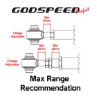 GSP GodSpeed Adjustable RUCA Rear Upper Camber Arms for Honda S2000 S2K ...