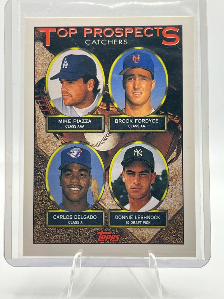 1993 TOPPS PIAZZA DELGADO #701 TOP PROSPECTS CATCHERS ROOKIE RC RAW/NEW ...