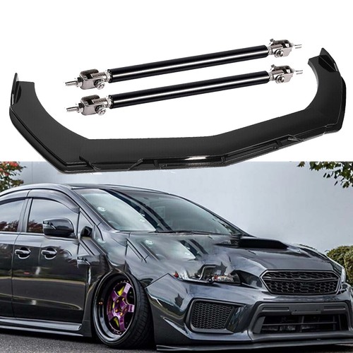 Glossy Black Front Bumper Lip Body Kit Spoiler Splitter For Subaru ...