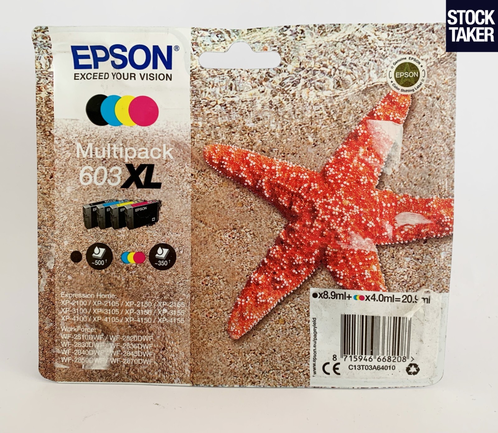 Genuine Epson 603 & 603XL Ink Cartridges (Select Singles Multipack ...
