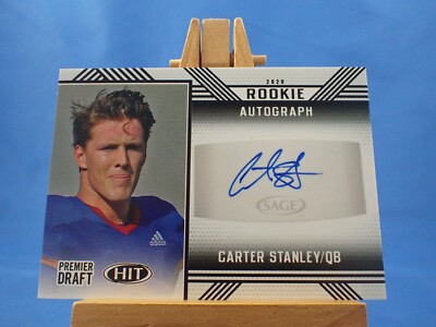 Carter Stanley Hit Premier Draft 2020 RC Rookie Autograph Auto | eBay