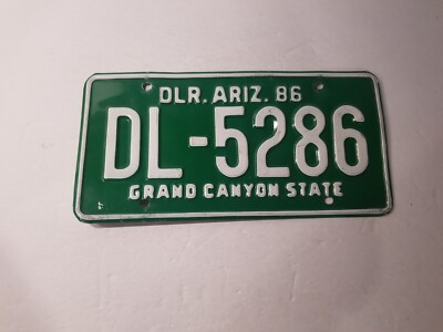 1986 Arizona Dealer License Plate | eBay