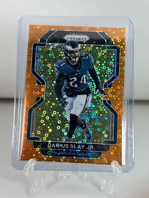 2021 Panini Prizm Orange Disco Darius Slay JR. #224 Philadelphia Eagles ...