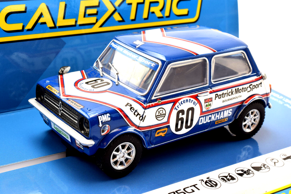 Scalextric "Patrick Motorsport" Mini 1275GT W/ Lights 1/32 Scale Slot ...