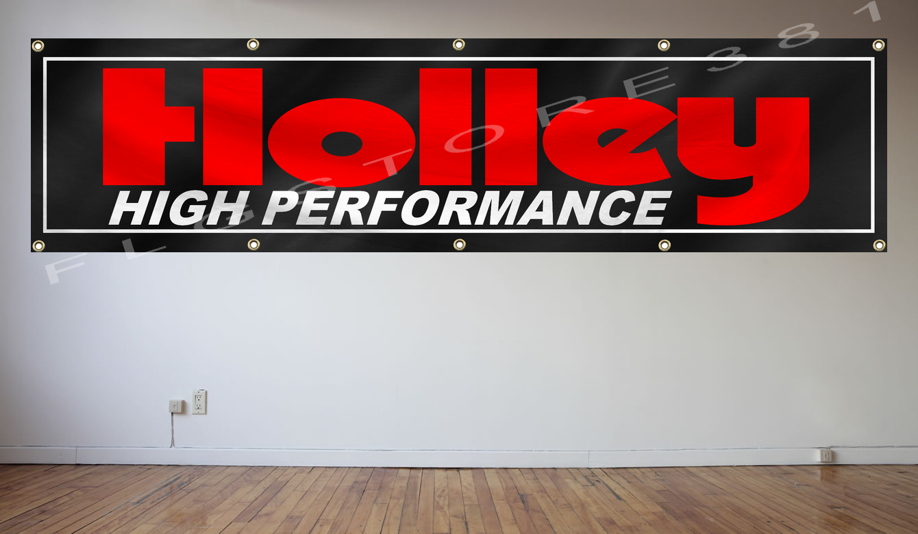 Holley Banner Flag 2x8ft Original Equipped Auto Parts Car Wall Decor ...