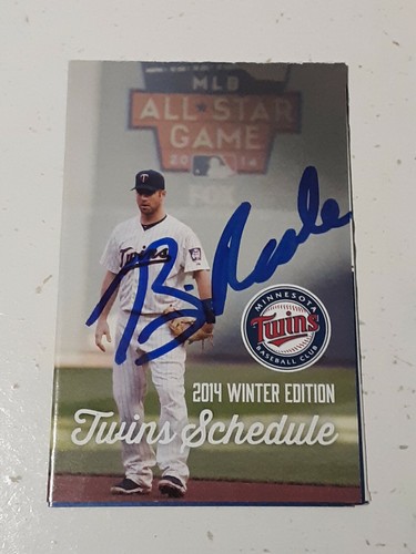 Brian Raabe Minnesota Twins 2014 Autograph Schedule READ DESCRIPTION | eBay