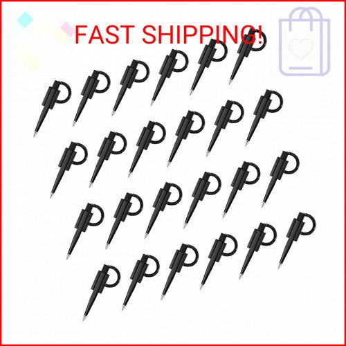 Zonon Secure Pen with Adhesive Chain Black Ink Counter Pen with Base ...