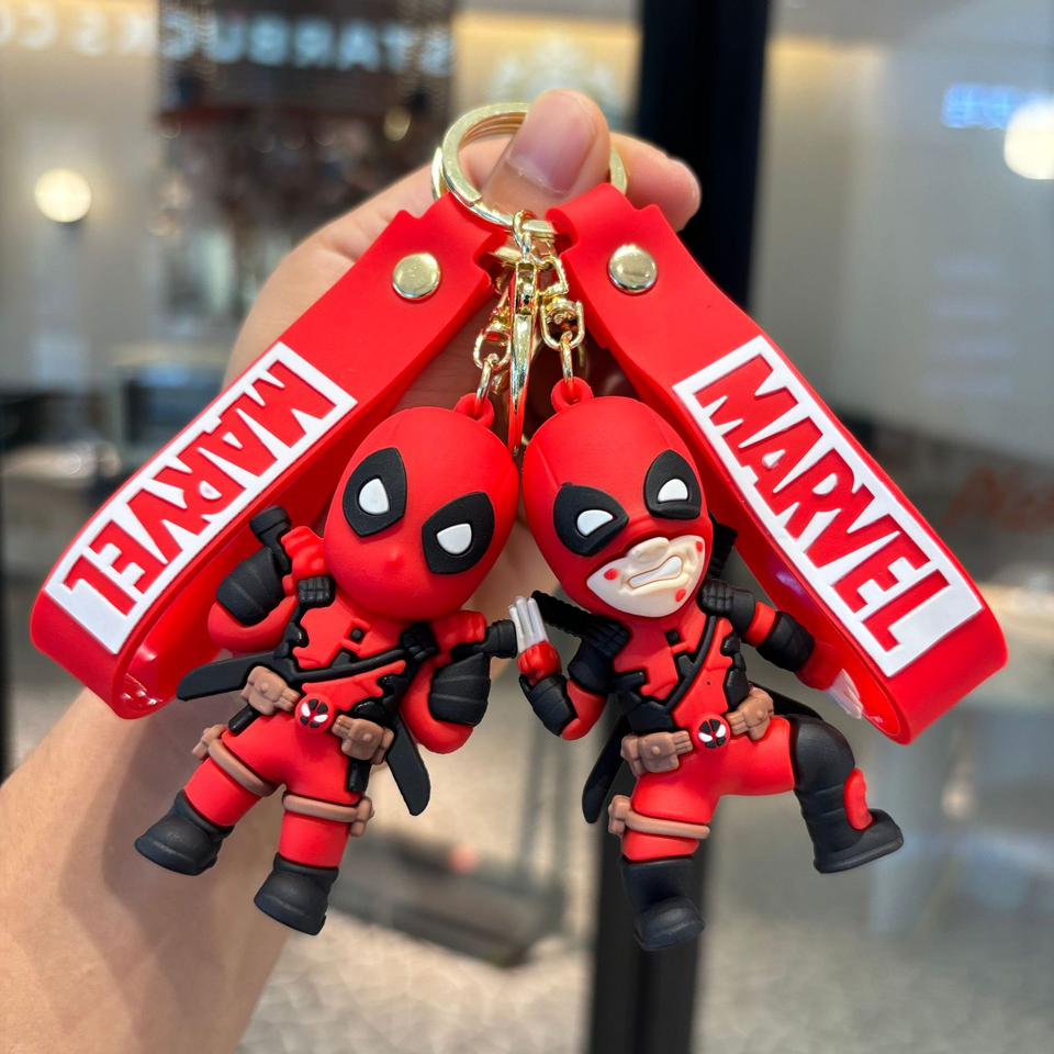 Limited-time sale！Marvel Deadpool x Wolverine PVC Doll Keychain Pendant ...