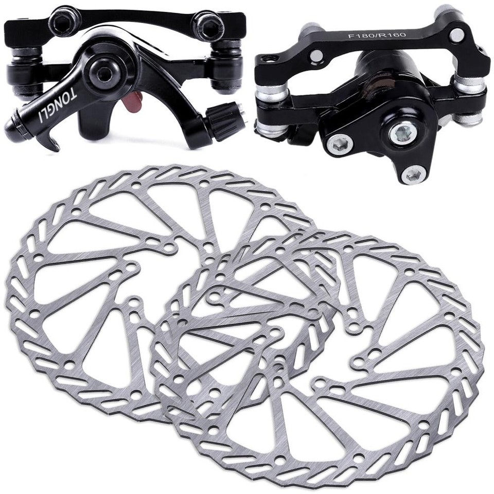 Bike Disc Brake Front & Rear Disc 160 mm Rotor Brake Kit for Mountain ...
