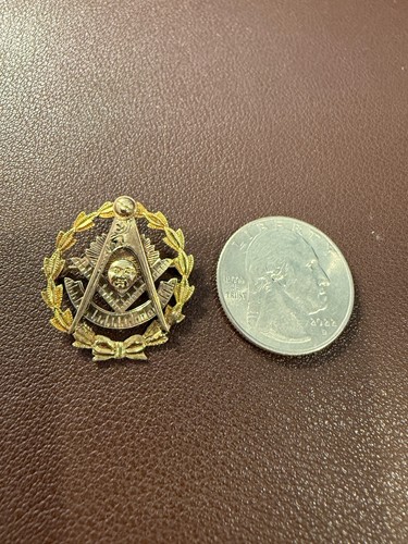 10K Vintage Gold Masonic Past Master Pin | eBay