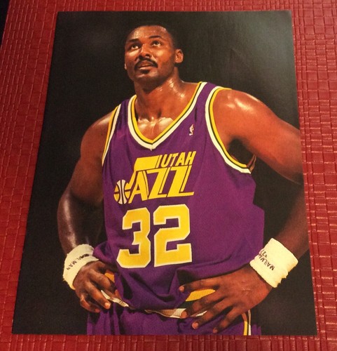Karl Malone Poster Utah Jazz Print Ad 8.5x11 Art (Frame Not Included ...