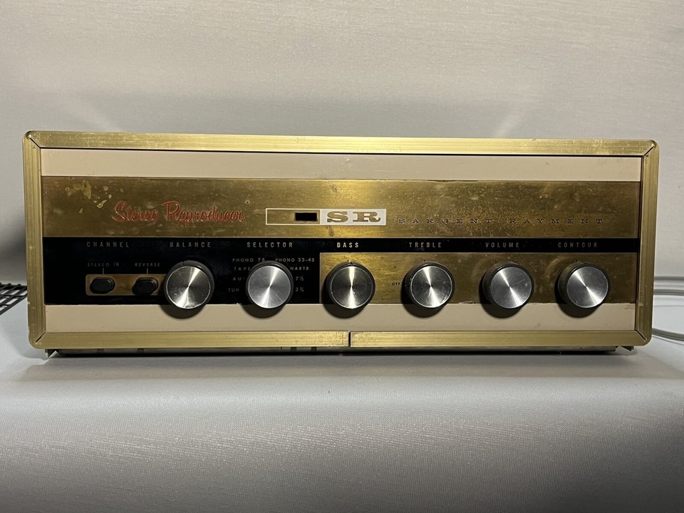 SARGENT-RAYMENT STEREO TUBE AMPLIFIER SR 17-17 WORKS MADE 1958 USA ...