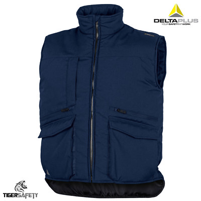 Delta Plus Sierra 2 Navy Blue Padded Bodywarmer Gilet Work Vest Jacket ...