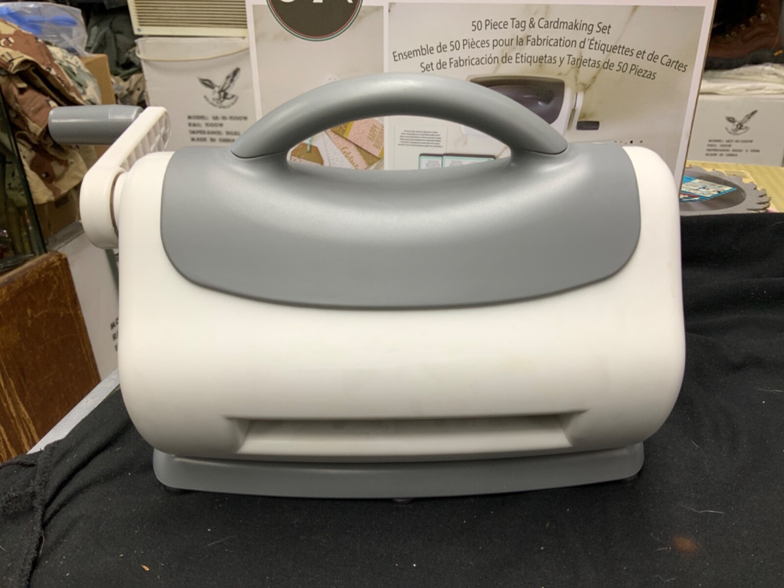 Sizzix Texture Boutique Embossing Machine-Gray & White 562110 | eBay