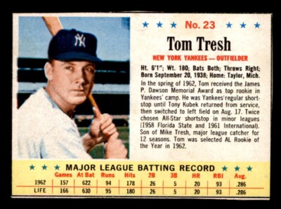 1963 Post Baseball #23 Tom Tresh GD *d2 | eBay