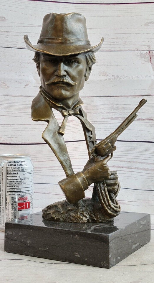 The Sheriff 100% Solid Bronze Western Statue Classic Lost Wax Method ...
