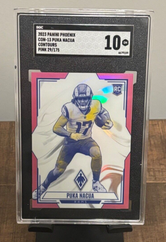 2023 Panini Phoenix - Contours Pink #CON-13 Puka Nacua /175 (RC) graded ...