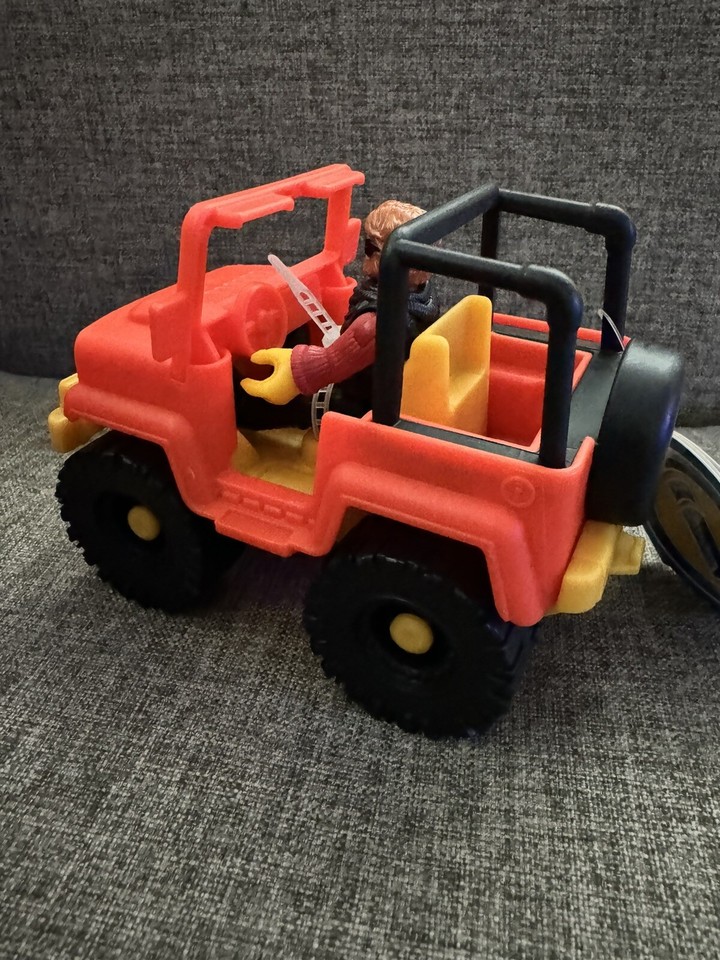 Fisher Price Imaginext Vehicle - 4 x 4 Truck w/ Figure - Orange Yellow ...