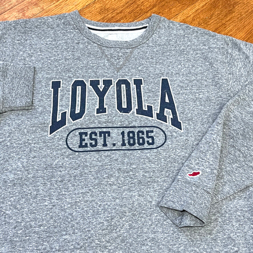 VTG 90s Loyola Marymount Univ LMU Los Angeles Sweatshirt Men Large Gray ...