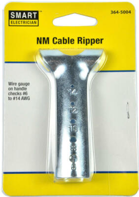 Nickel Residential Cable Ripper Wire Gauge Handle Checks & Strips #6 to ...