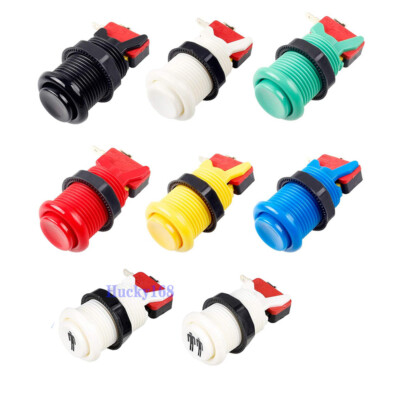 Arcade Game HAPP Style Push Button America with Microswitch 1 2 Player ...