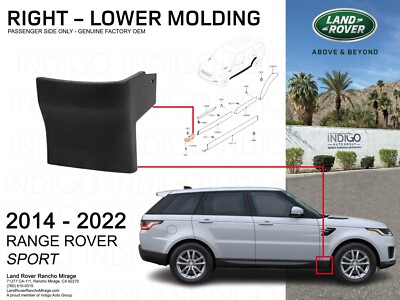 LAND ROVER FRONT LOWER MOULDING RH RR SPORT 14-22 LR064264 GENUINE ...