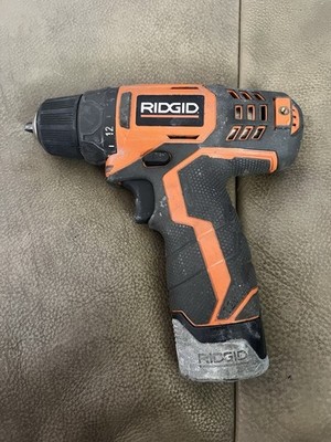 Ridgid R82005 12V 3/8” Compact Cordless Drill Driver With 2.0ah Battery ...