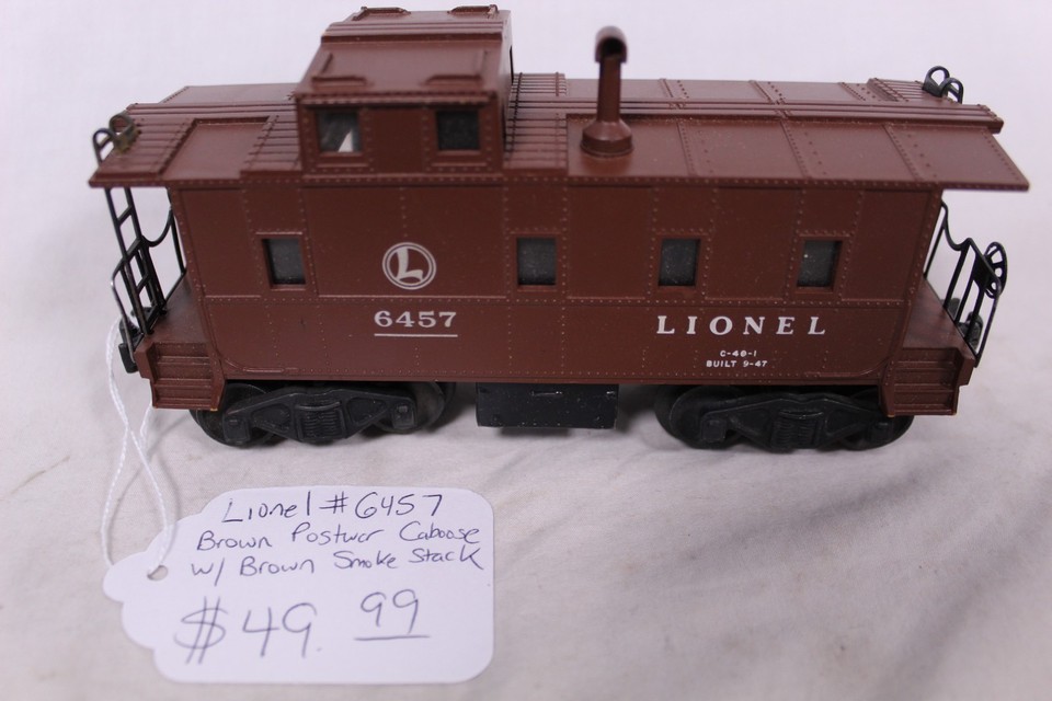 Lionel 6457 Postwar Electric Model Train Caboose w/Brown Smokestack | eBay