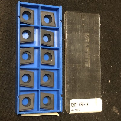 Qty. 10, Valenite CPMT 432-1A, V01 Carbide Turning Inserts CPMT 120408 ...