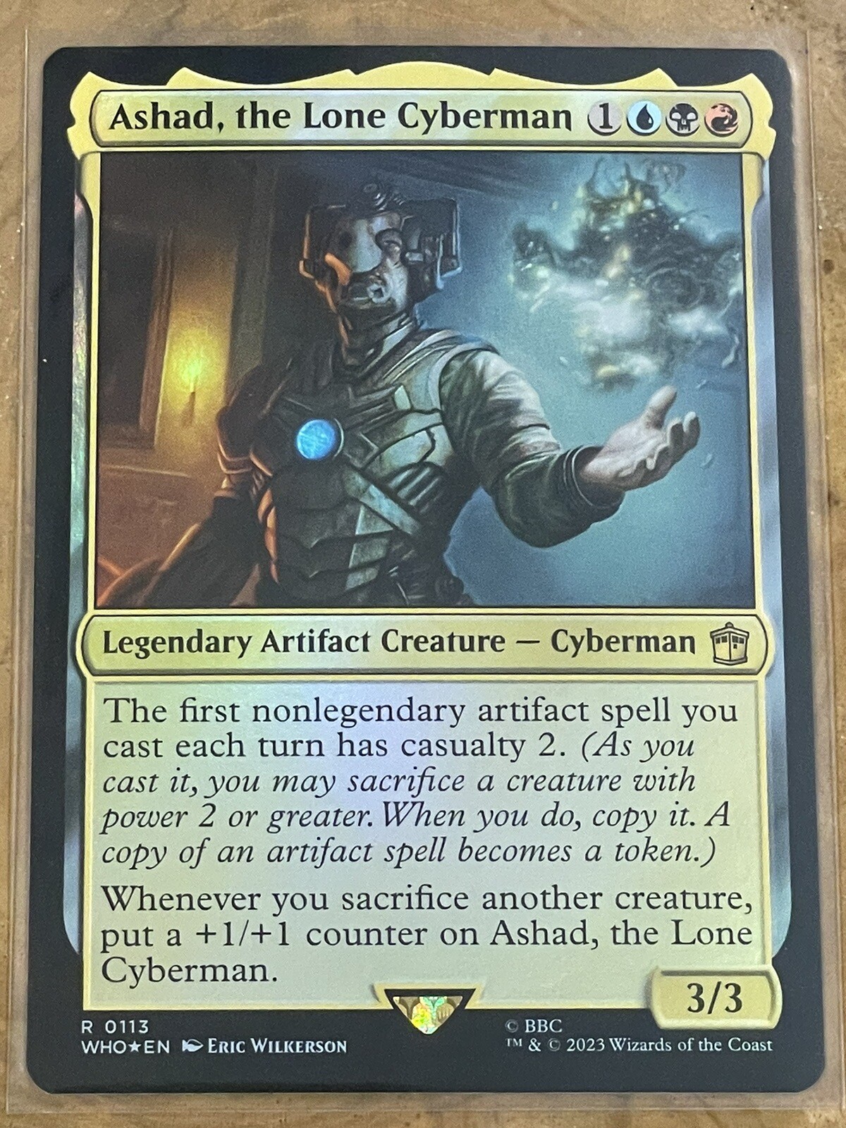 FOIL ASHAD, THE LONE CYBERMAN - MTG - Dr Who Rare #113 - NM, Mint | eBay