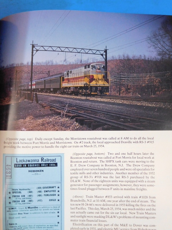 Lackawanna Railroad in Color by David Sweetland Dust jacket Morning Sun ...