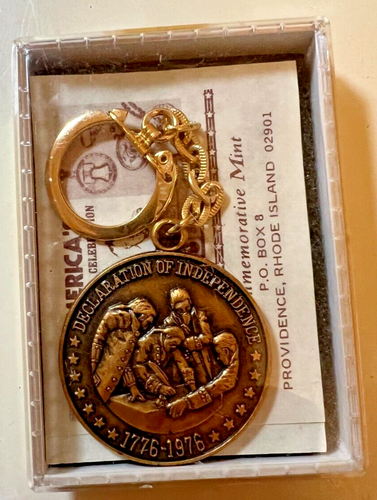 Vintage Bicentennial Keychain Declaration Of Independence 1776-1976 ...