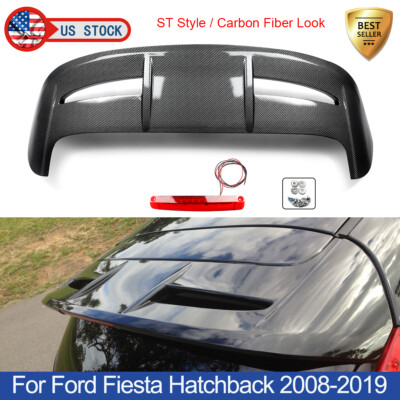 For 2008-2019 Ford Fiesta Hatchback ST Factory Style Rear Roof Spoiler ...