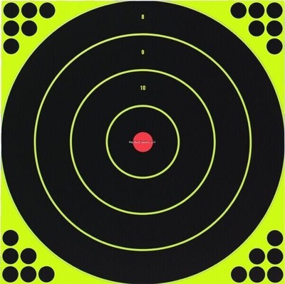 Shoot-N-C 12 Inch Bullseye Targets - 12 Count Pack With 288 Pasters | eBay