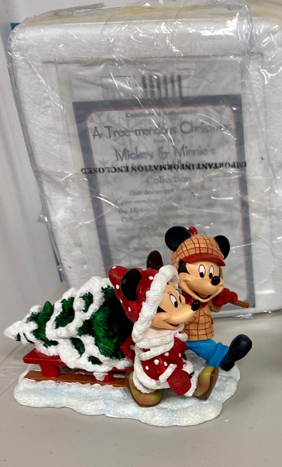 Hamilton collection Disney Mickey & Minnie Christmas Figurines | eBay