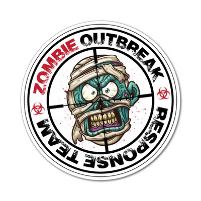 Zombie Outbreak Response Team Sticker Decal Car Funny Hunting #5316ST ...