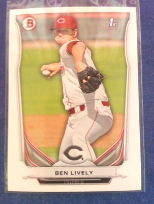BEN LIVELY 2014 BOWMAN PROSPECT CARD #BP-66 GUARDIANS/REDS (FIRST ...