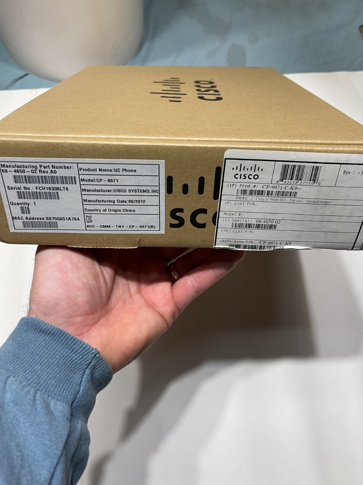 Cisco CP 9971-C-K9 Unified IP Phone VoIP Handset with Cisco UC Video ...