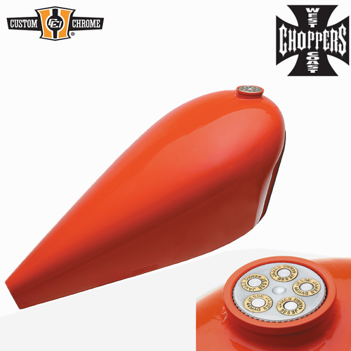 3.5Gal.West Coast Custom Stretched Fuel Gas Tank w/ Cap Fits For Harley ...