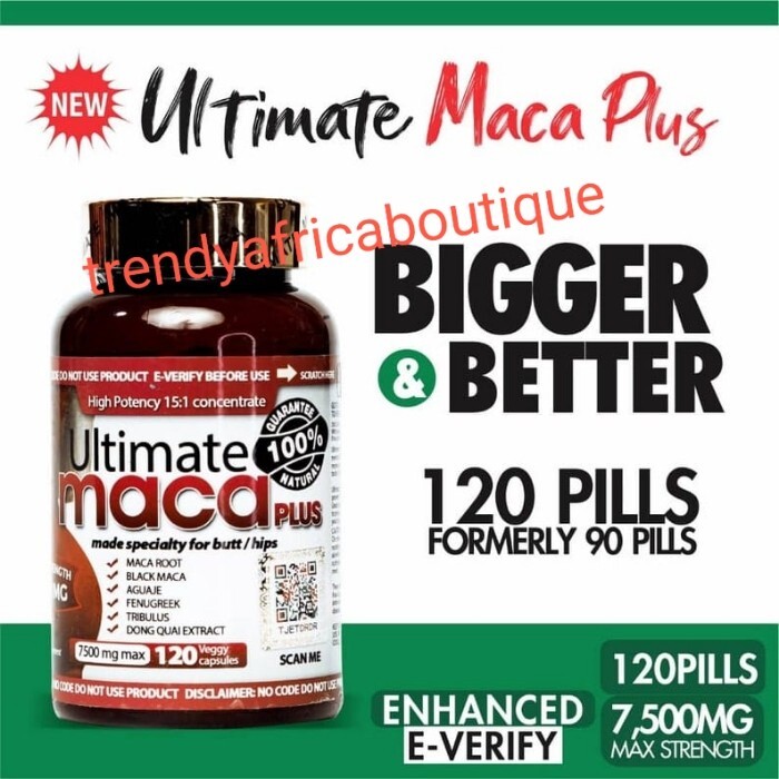 Ultimate Maca For BUTT & HIPS. Natural Sexy Curves. 120/bottle. 4 ...