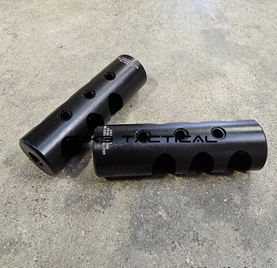 .270 Muzzle Brake Compensator 5/8-24 TPI Crush Washer 5/8x24 Black Comp ...