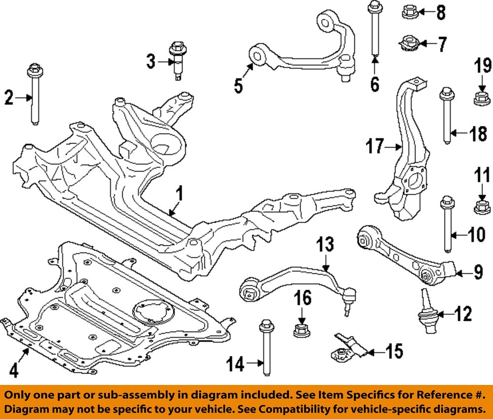 Driver Side Lower Control Arm Rear Fits 2017-2019 BMW 530i 31106861181 ...