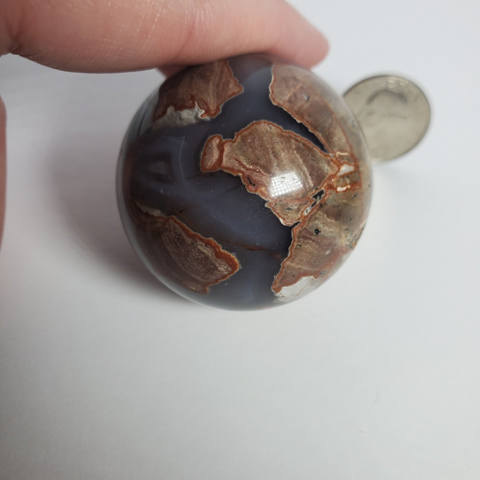 UV Reactive Football Agate Sphere Pair | eBay