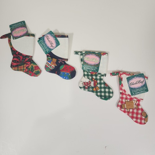 3 Charles Craft Mini Stocking Cross Stich Ornaments 5" holiday NWT | eBay